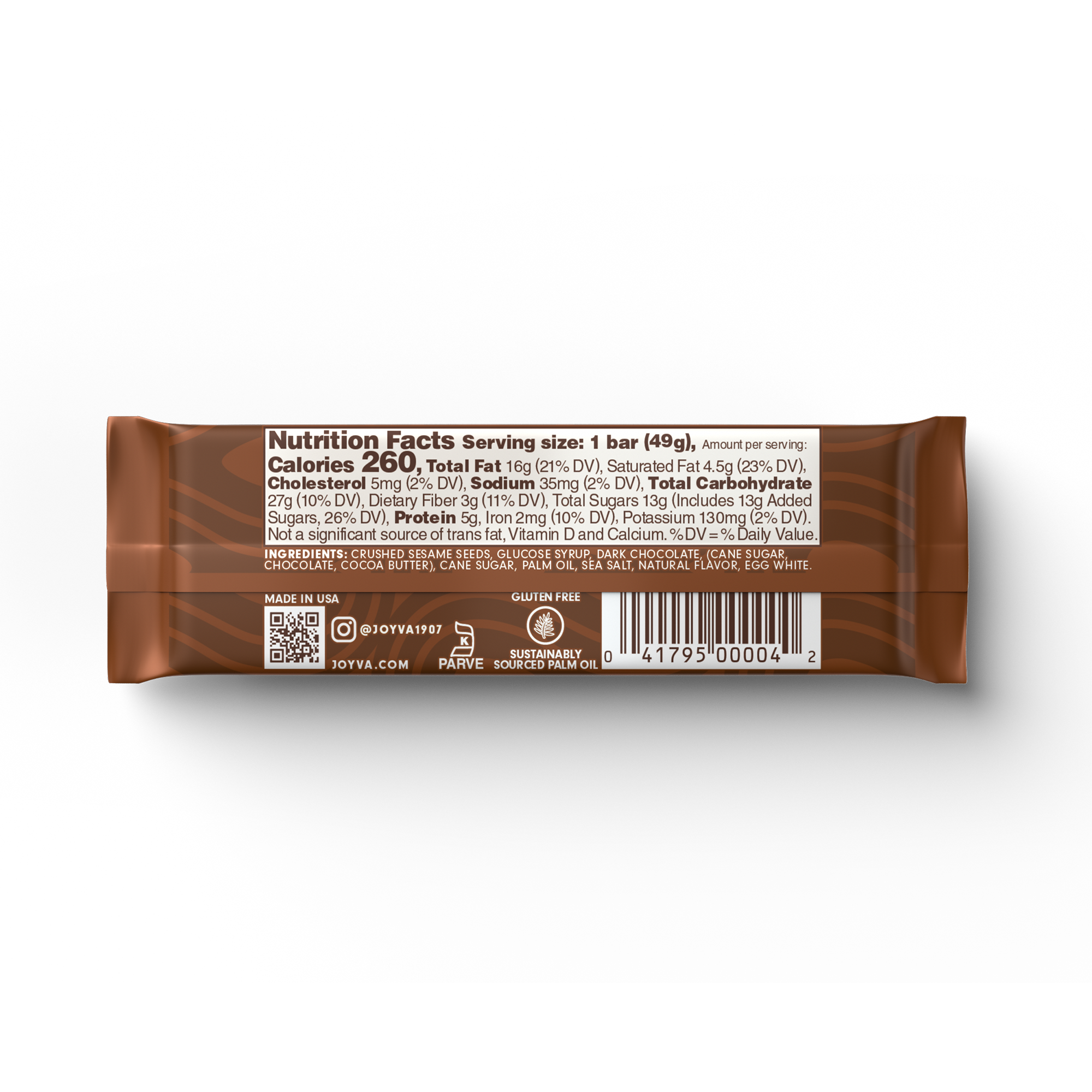 Chocolate Covered Halvah - Joyva