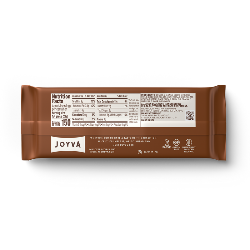 Chocolate Covered Halvah - Joyva