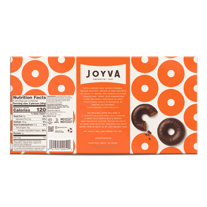 Orange Jell Rings - Joyva